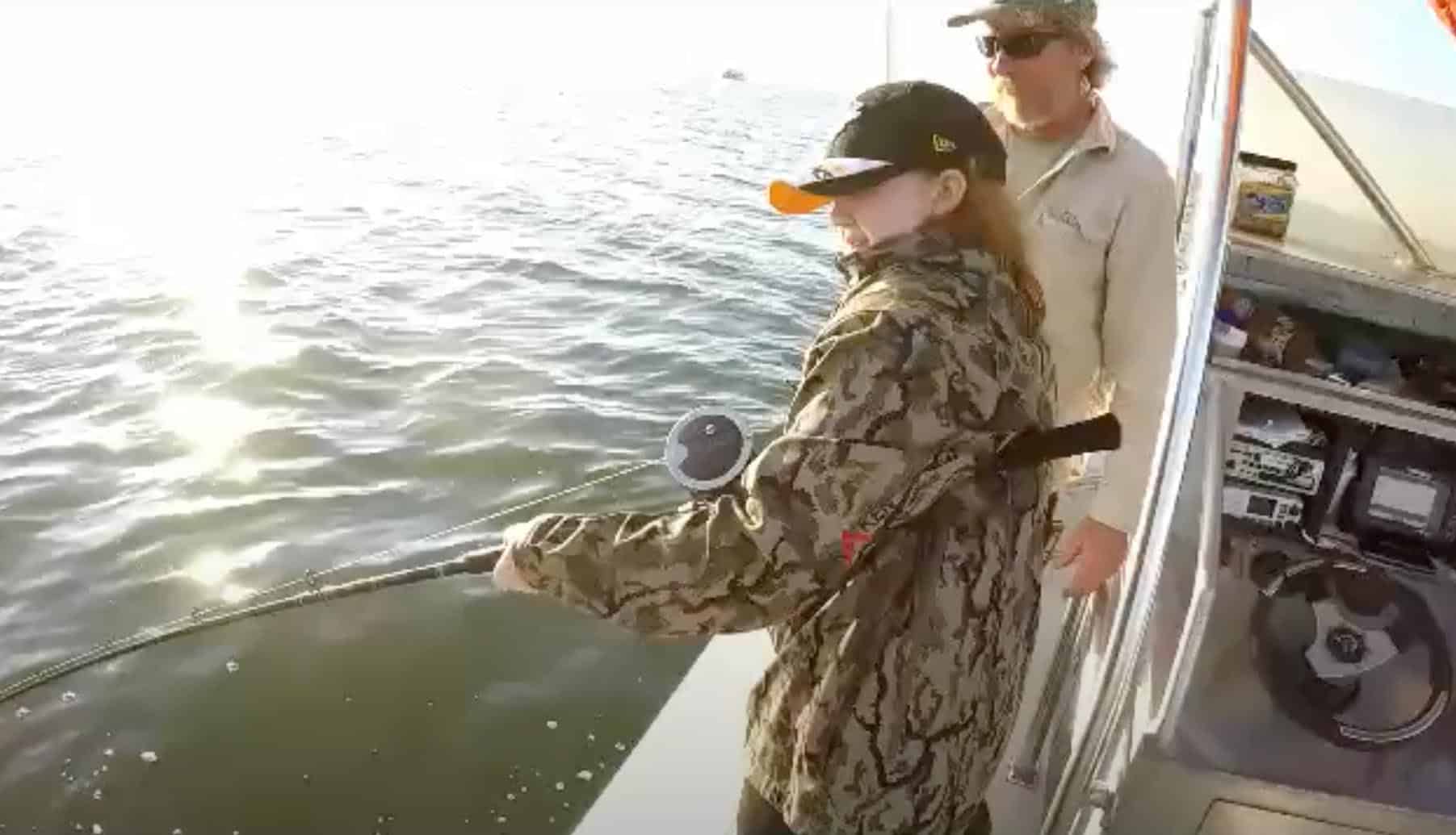 Girl catches fish a THIRD OF HER BODY WEIGHT in Delaware bay - Fins and ...